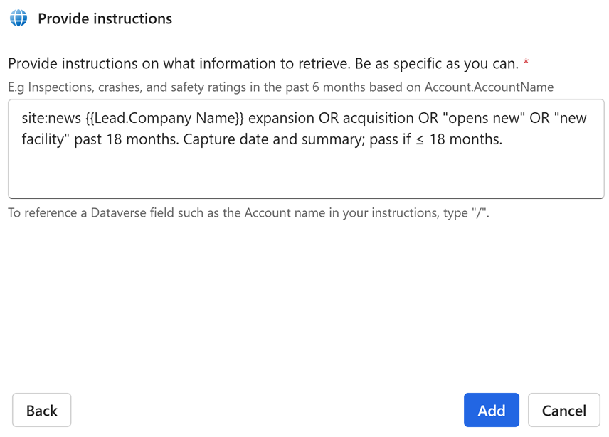 Custom criteria examples for sales teams across industries | Microsoft ...