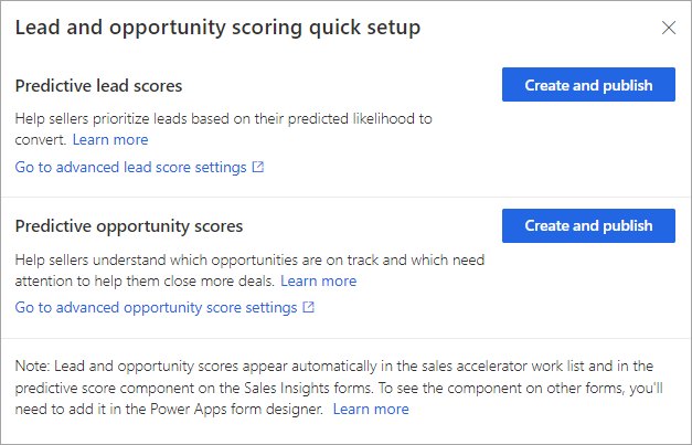 Lead and opportunity scoring | Microsoft Learn