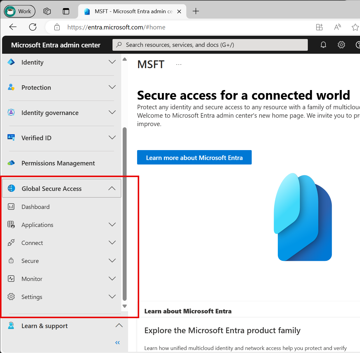 Quickstart: Access the Global Secure Access area of the Microsoft Entra ... Quickstart: Access the Global Secure Access area of the Microsoft Entra ...