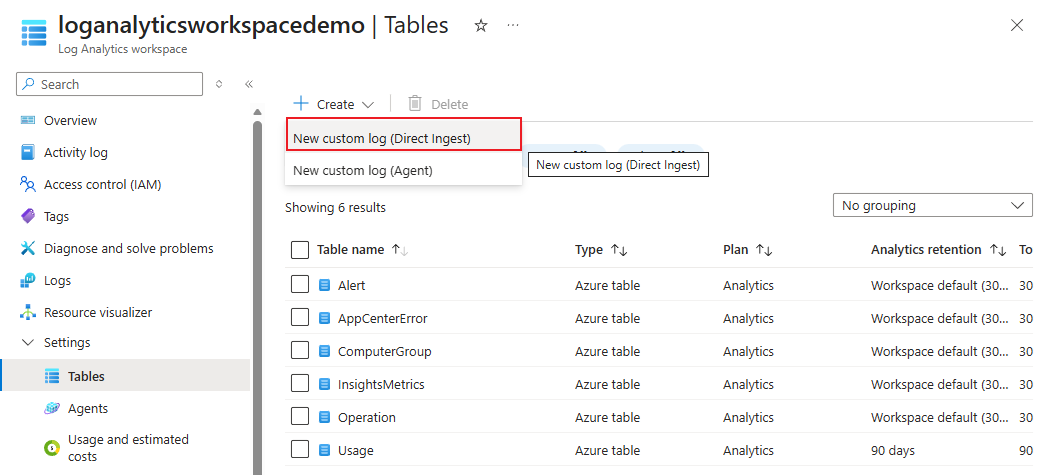Collect logs and metrics with Azure Log Analytics - Microsoft Fabric ...