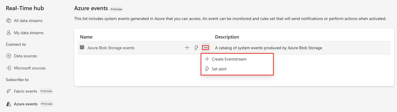 Explore Azure Events In Fabric Real Time Hub Microsoft Fabric Microsoft Learn