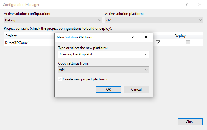 Adding The Gdk To An Existing Desktop Project Microsoft Game Development Kit Microsoft Learn