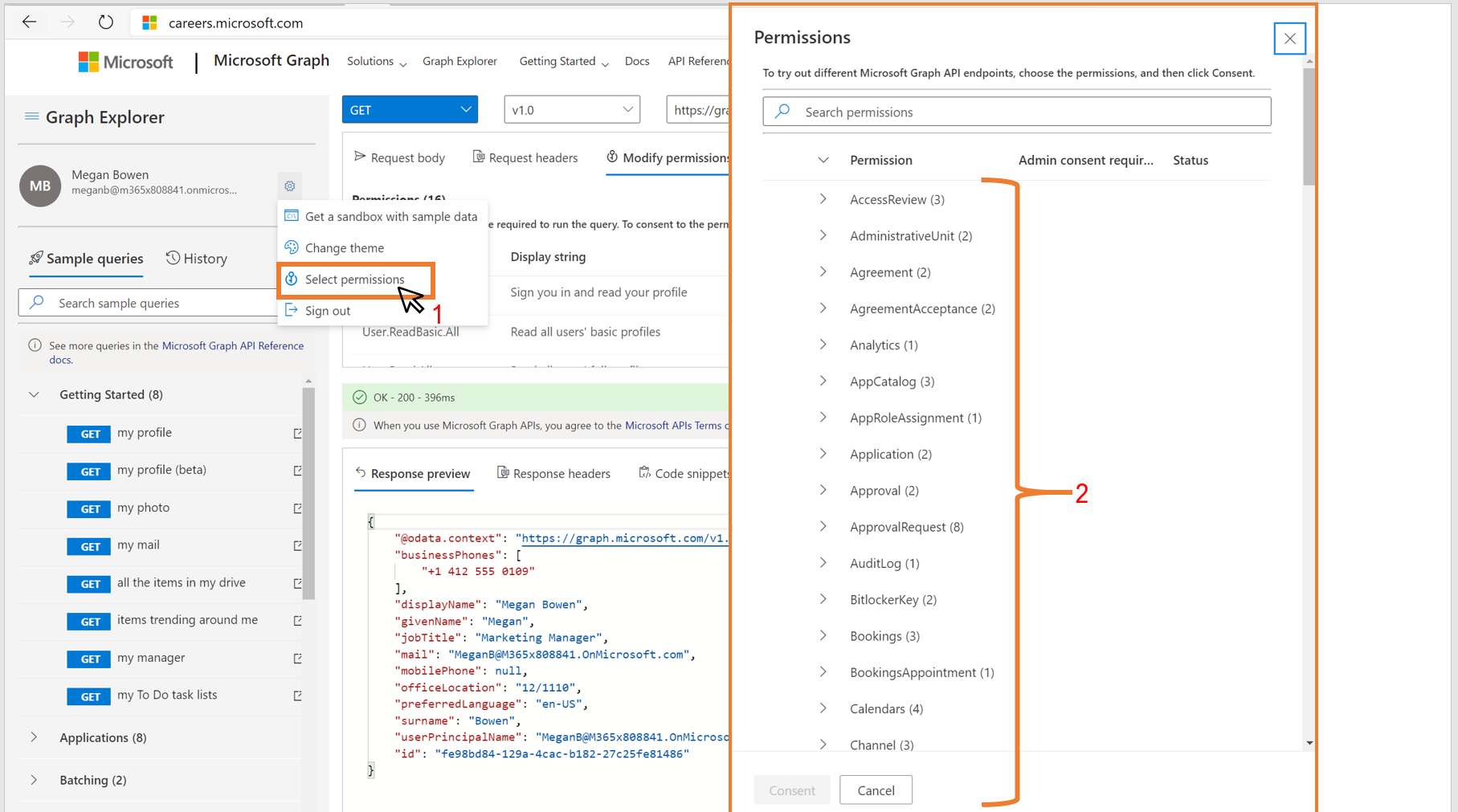 Work with Graph Explorer - Microsoft Graph | Microsoft Learn Work with Graph Explorer - Microsoft Graph | Microsoft Learn