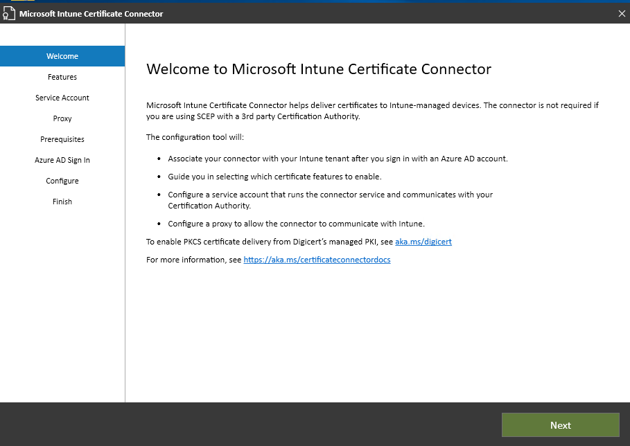 Install the Certificate Connector for Microsoft Intune | Microsoft Learn Install the Certificate Connector for Microsoft Intune | Microsoft Learn