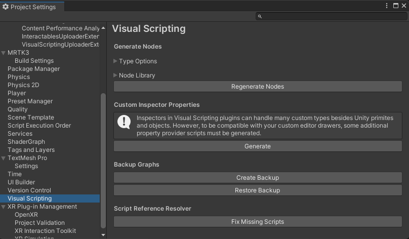 Keeping Types And Node Options Updated In Visual Scripting Microsoft Mesh Microsoft Learn