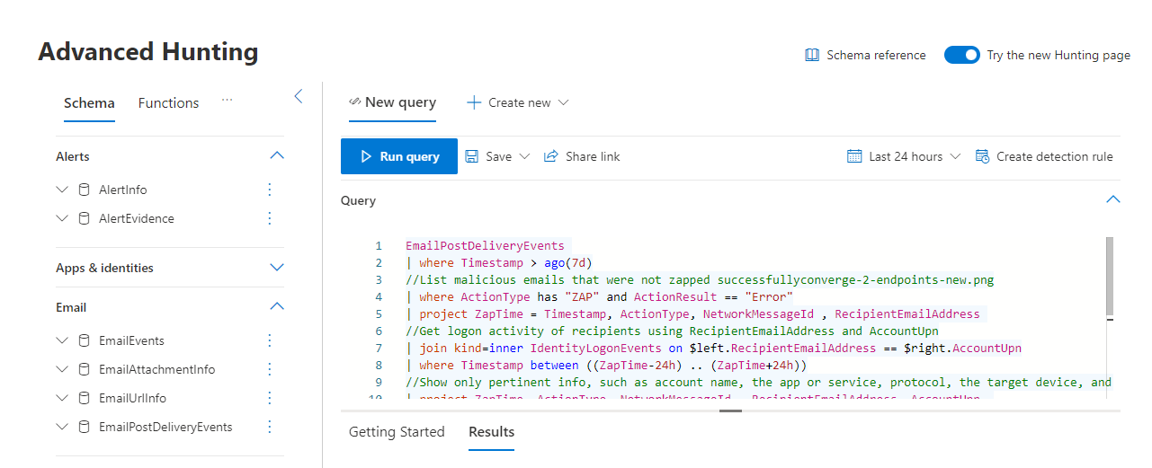 Advanced hunting example for Microsoft Defender for Office 365 ... Advanced hunting example for Microsoft Defender for Office 365 ...