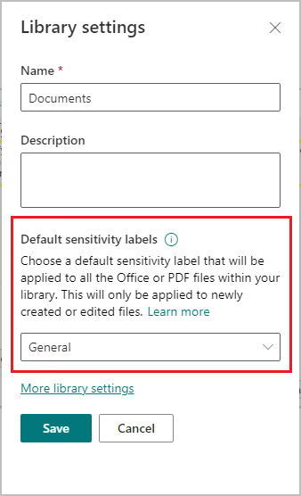 Configure a default sensitivity label for a SharePoint document library ... Configure a default sensitivity label for a SharePoint document library ...