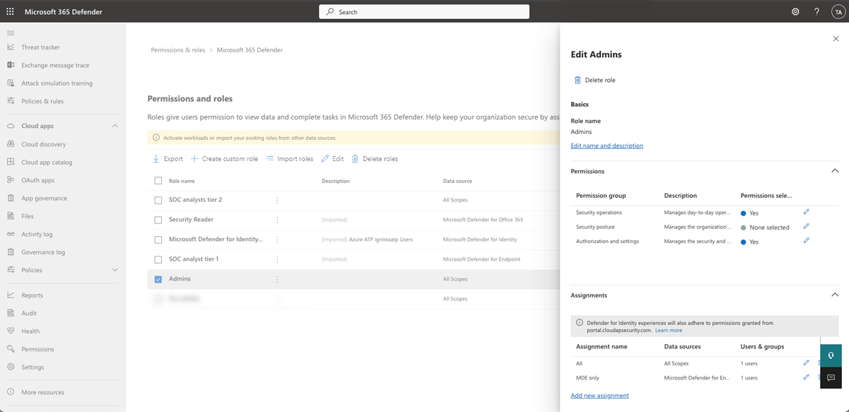 Edit or delete roles Microsoft Defender XDR Unified role-based access ... Edit or delete roles Microsoft Defender XDR Unified role-based access ...
