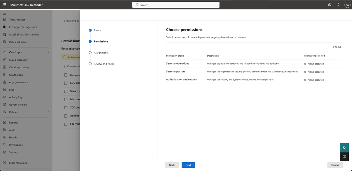 Create custom roles with Microsoft Defender XDR Unified role-based ... Create custom roles with Microsoft Defender XDR Unified role-based ...
