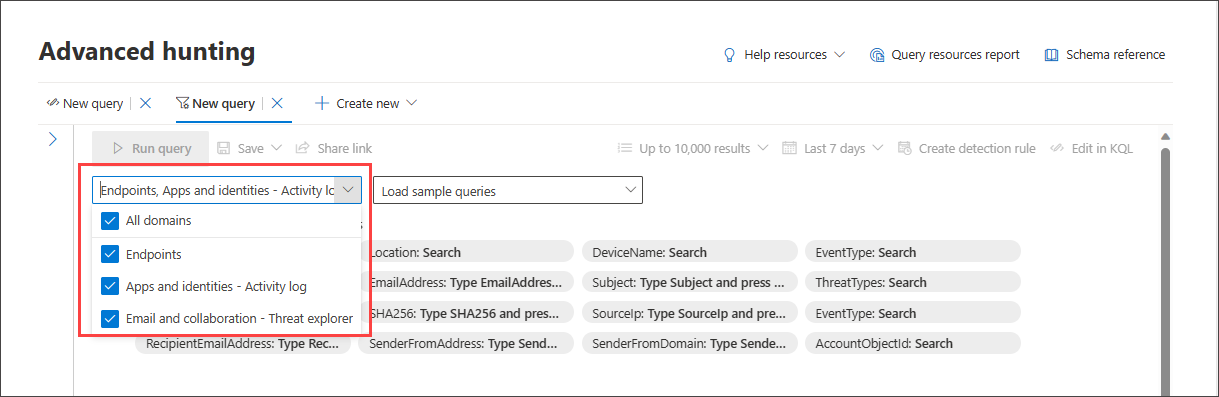 Build queries using guided mode in Microsoft 365 Defender advanced ... Build queries using guided mode in Microsoft 365 Defender advanced ...