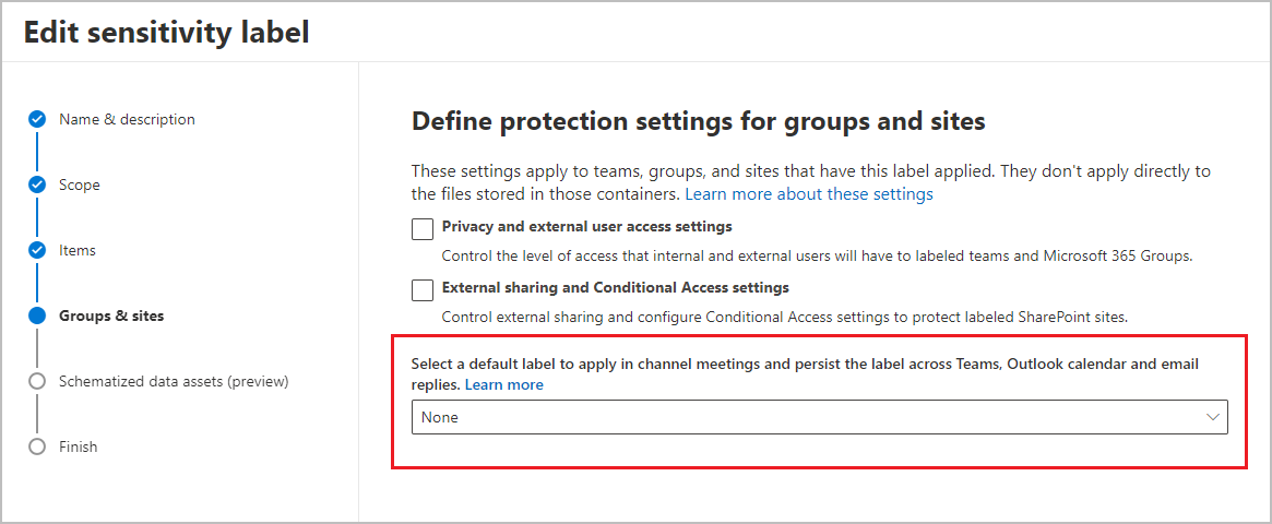 Use sensitivity labels to protect calendar items, Teams meetings, and ... Use sensitivity labels to protect calendar items, Teams meetings, and ...