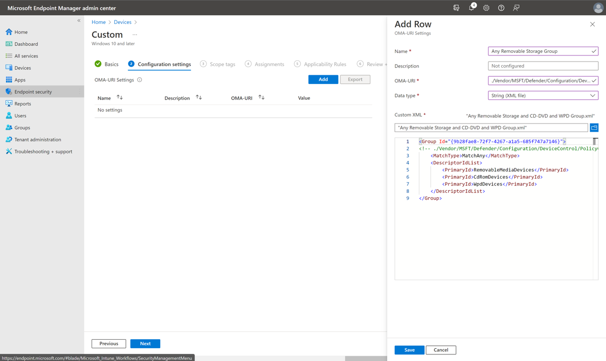 Deploy And Manage Removable Storage Access Control Using Intune Microsoft Learn