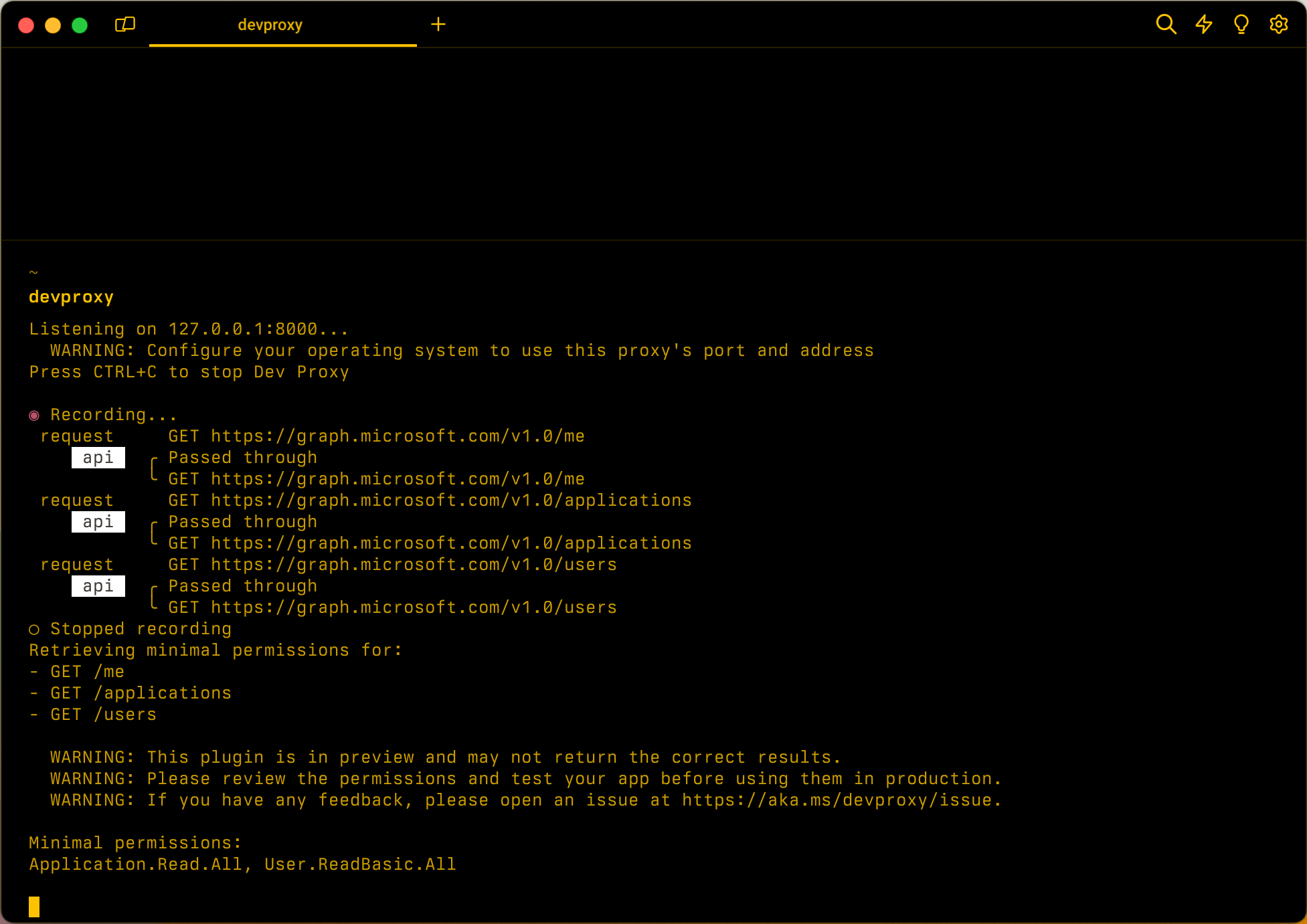 Minimalpermissionsplugin Dev Proxy Microsoft Learn