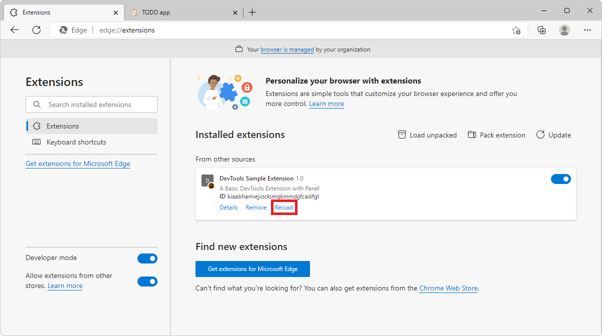 Create An Extension That Customizes The Devtools Ui Microsoft Edge Development Microsoft Learn