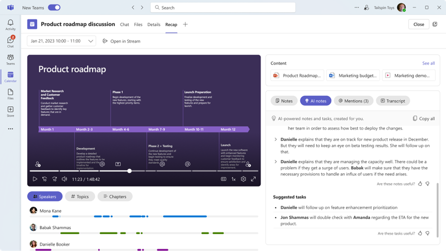 Intelligent recap for Teams calls, meetings, and events - Microsoft ... Intelligent recap for Teams calls, meetings, and events - Microsoft ...