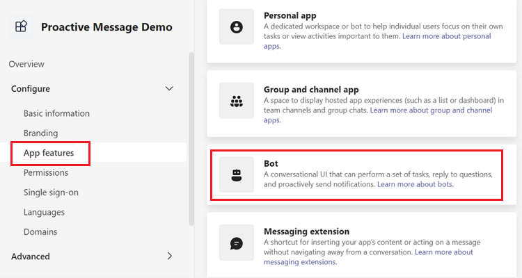 Send Proactive Messages Teams Microsoft Learn