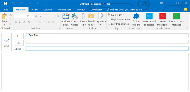 Create Outlook Add Ins For Compose Forms Office Add Ins Microsoft Learn