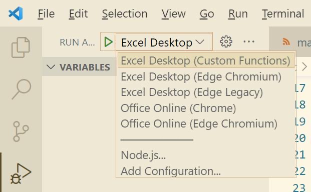 Custom functions debugging in a non-shared runtime - Office Add-ins ... Custom functions debugging in a non-shared runtime - Office Add-ins ...