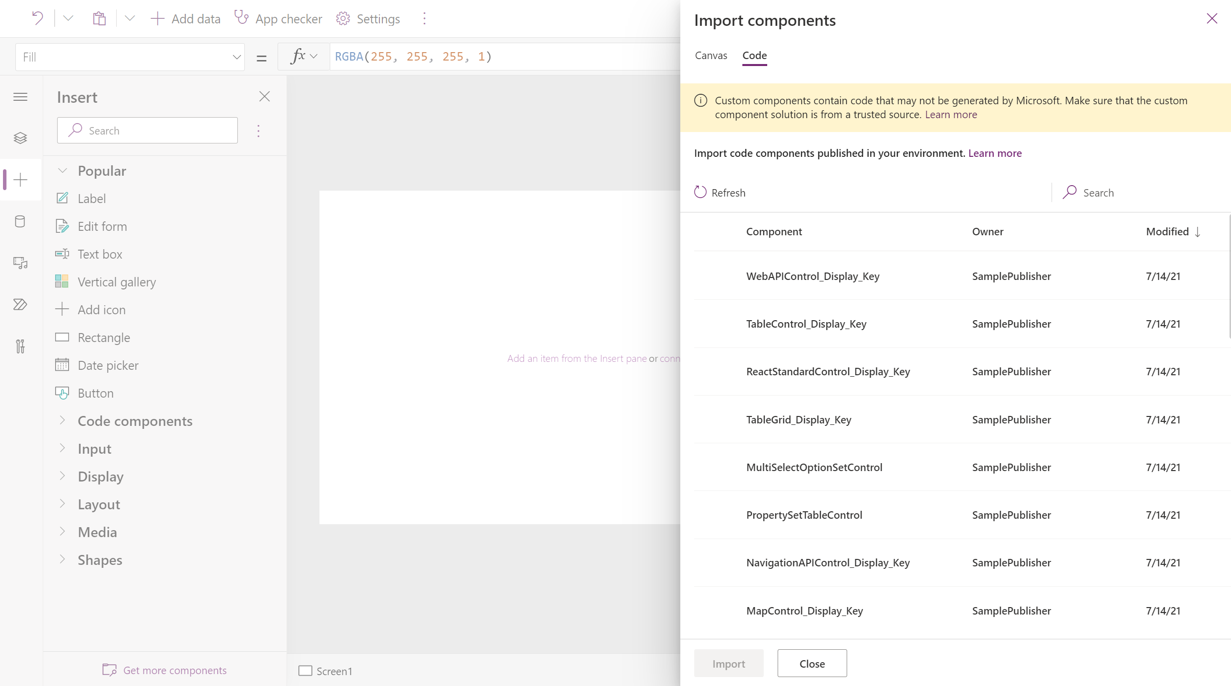 Add Code Components To A Custom Page For Your Model Driven App Power Apps Microsoft Learn