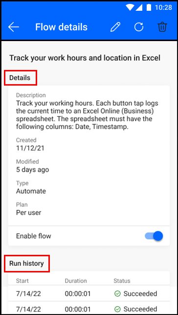 Manage Cloud Flows In The Power Automate Mobile App For Android Power Automate Microsoft Learn