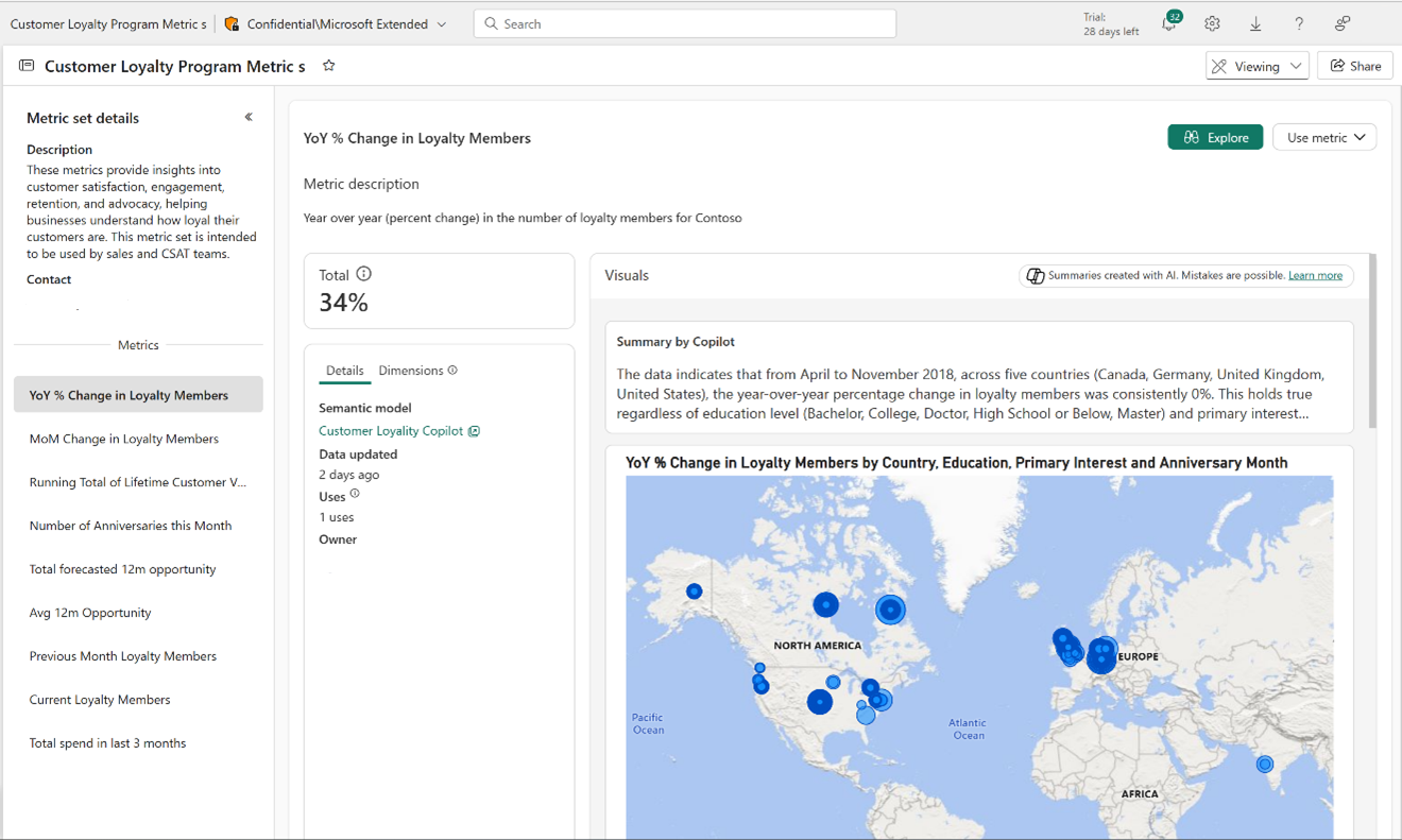 Get started with Metrics - Power BI | Microsoft Learn Get started with Metrics - Power BI | Microsoft Learn
