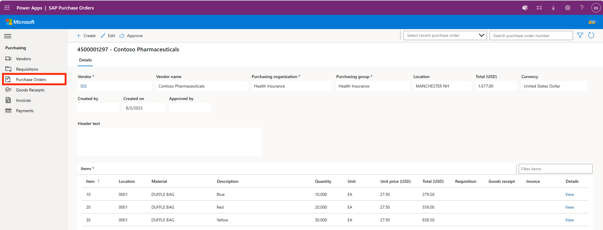 Use the SAP Purchase Order Management app - Power Platform | Microsoft ... Use the SAP Purchase Order Management app - Power Platform | Microsoft ...
