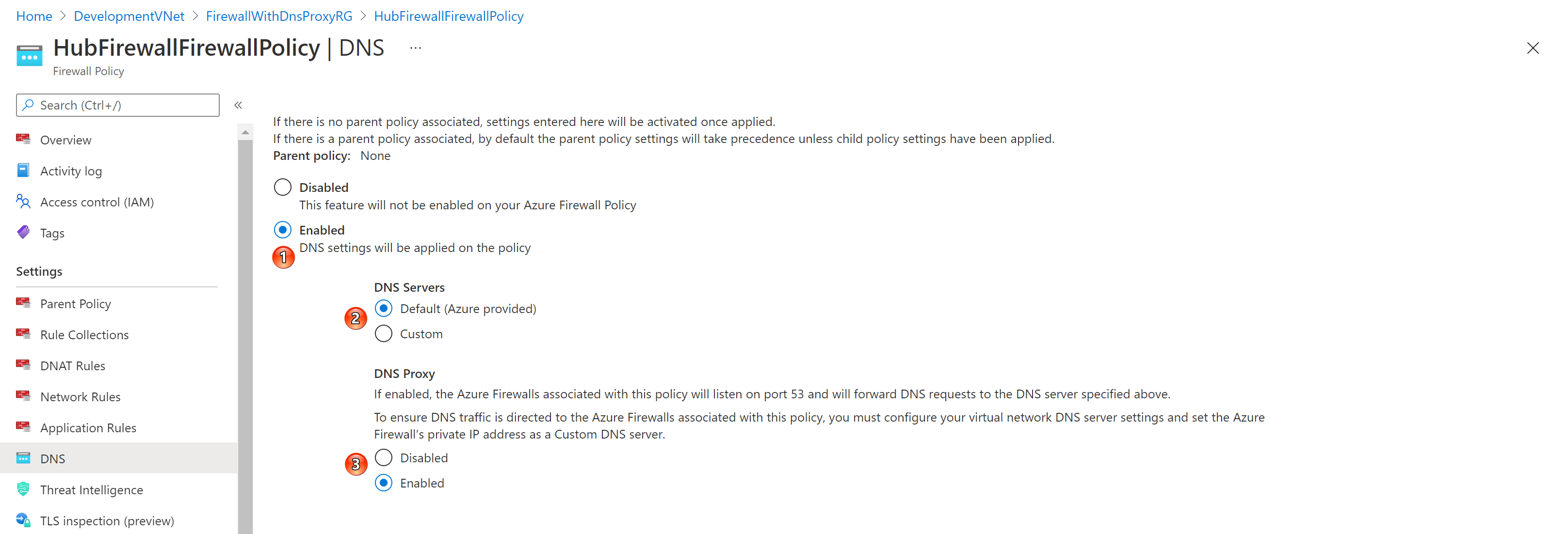Use Azure Firewall As A Dns Proxy In A Hub And Spoke Topology Code Samples Microsoft Learn