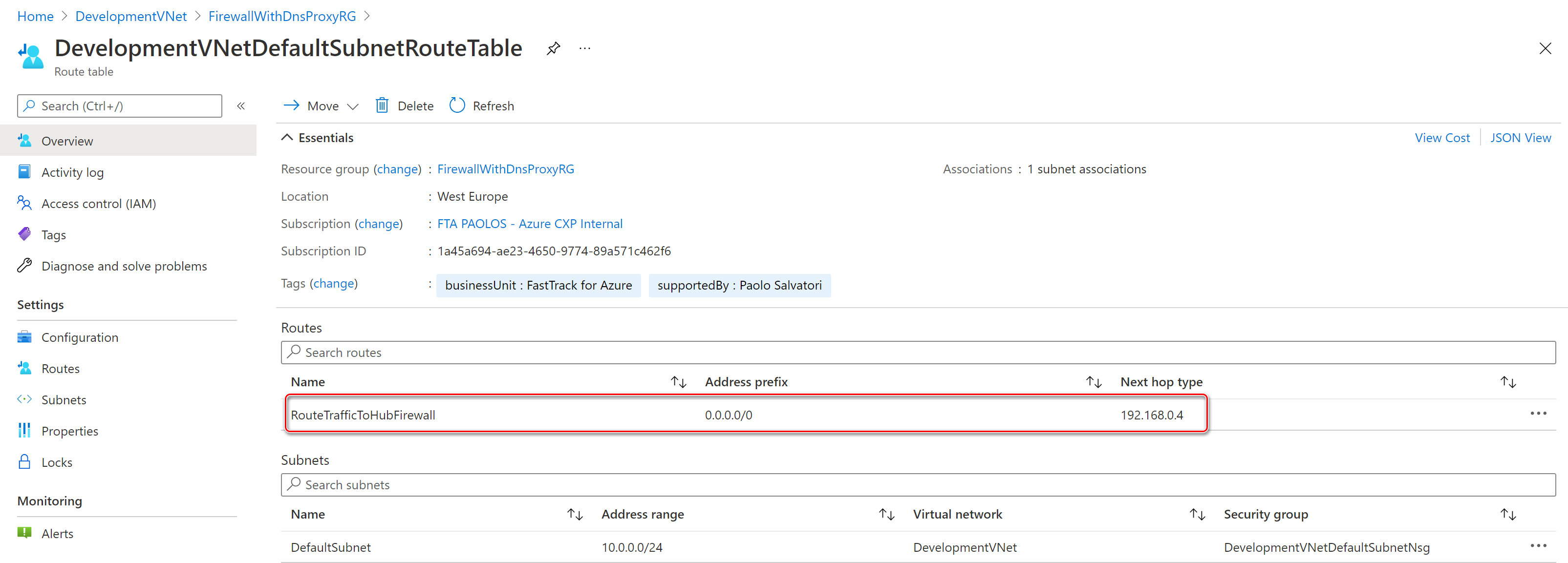 Use Azure Firewall As A Dns Proxy In A Hub And Spoke Topology Code Samples Microsoft Learn