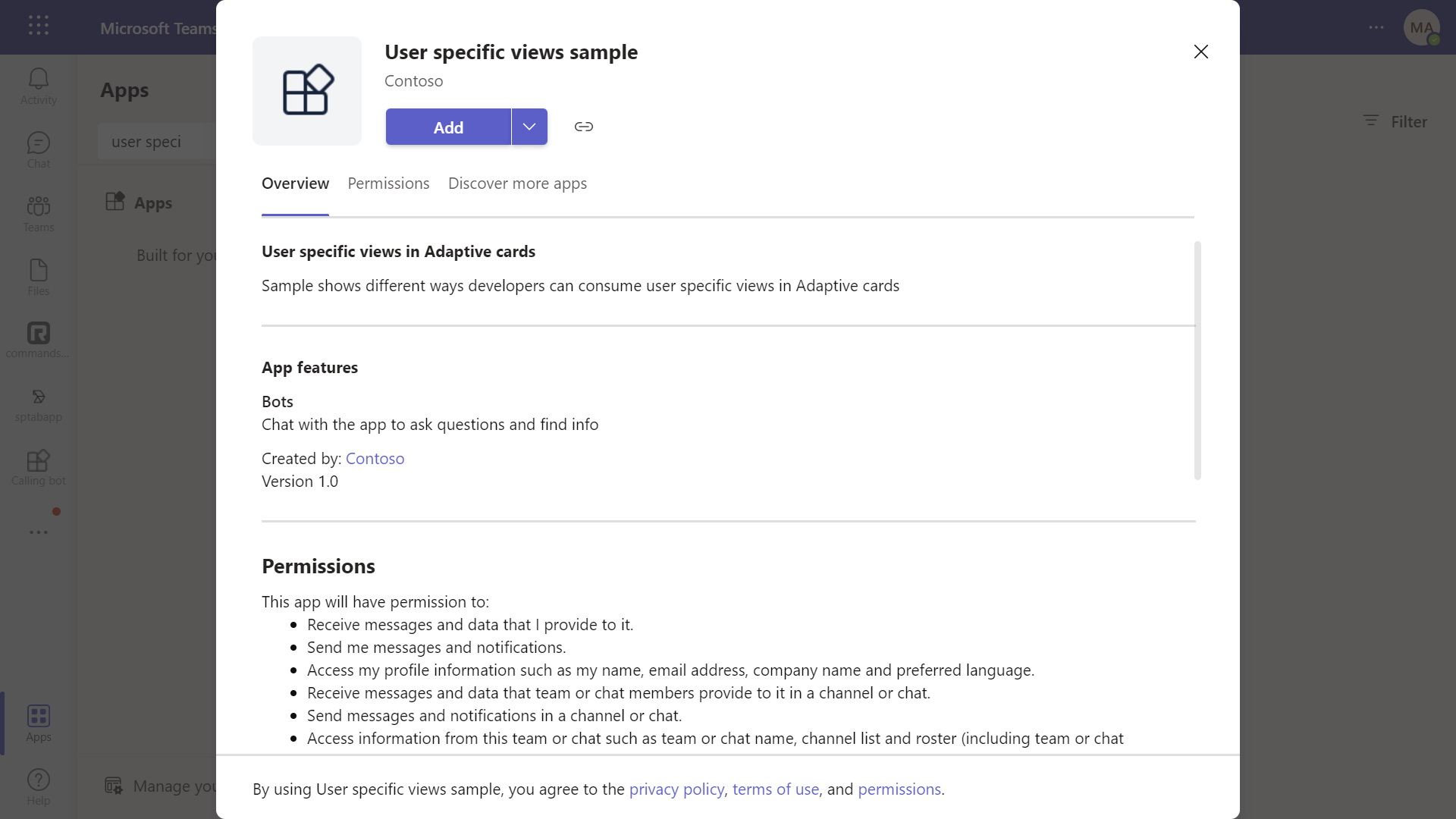 Teams Adaptive Card Views - Code Samples | Microsoft Learn Teams Adaptive Card Views - Code Samples | Microsoft Learn