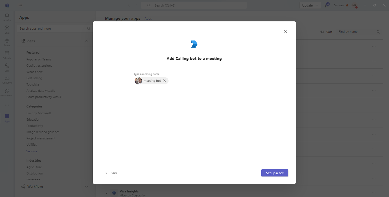 Calling And Meeting Bot Sample V4 Code Samples Microsoft Learn