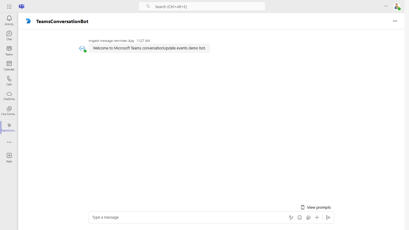 Teams Conversation Bot Code Samples Microsoft Learn