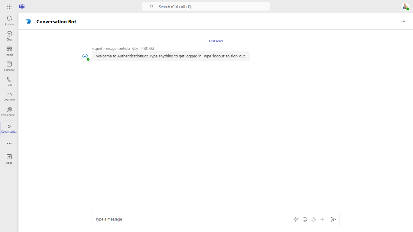Teams Conversation Bot Sso Quick Start Code Samples Microsoft Learn