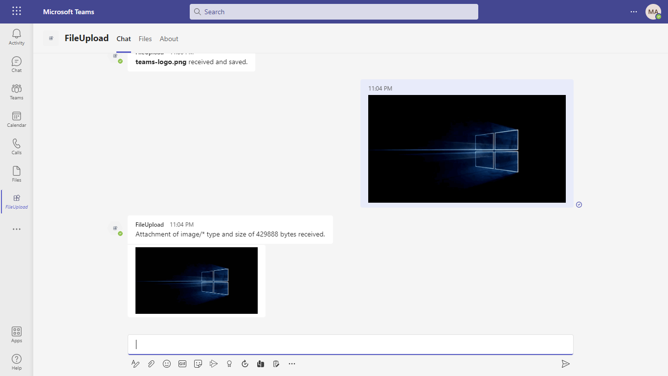 Teams File Upload Bot Code Samples Microsoft Learn