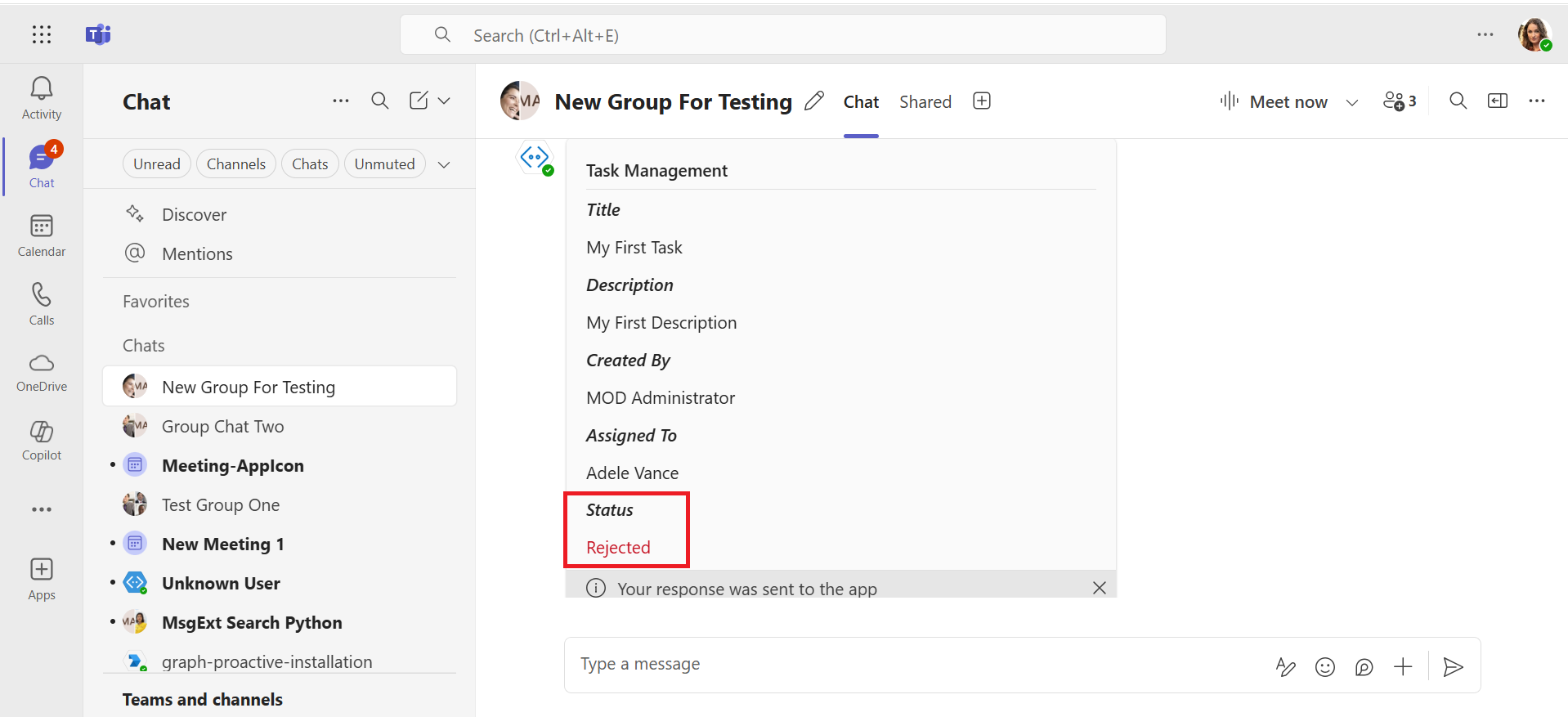 Bot request approval - Code Samples | Microsoft Learn