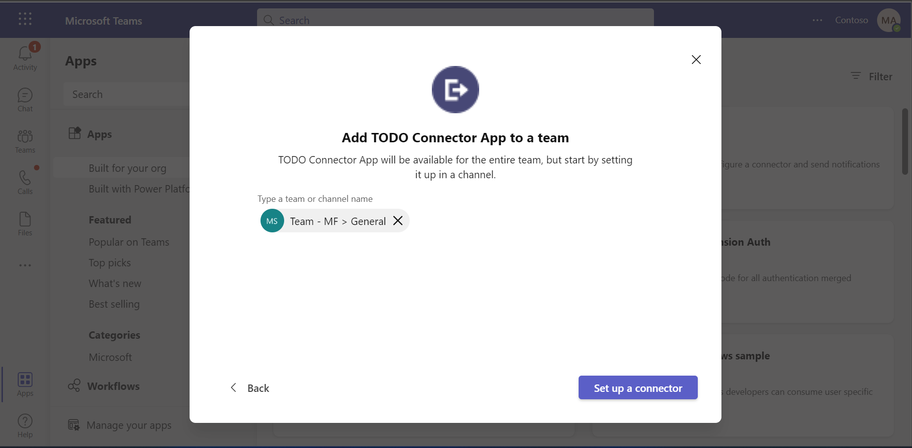 Microsoft Teams Sample Connector Todo - Code Samples | Microsoft Learn Microsoft Teams Sample Connector Todo - Code Samples | Microsoft Learn