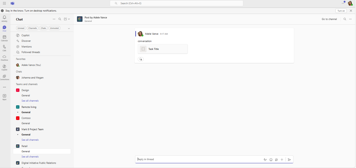 Conversational Tabs - Code Samples | Microsoft Learn