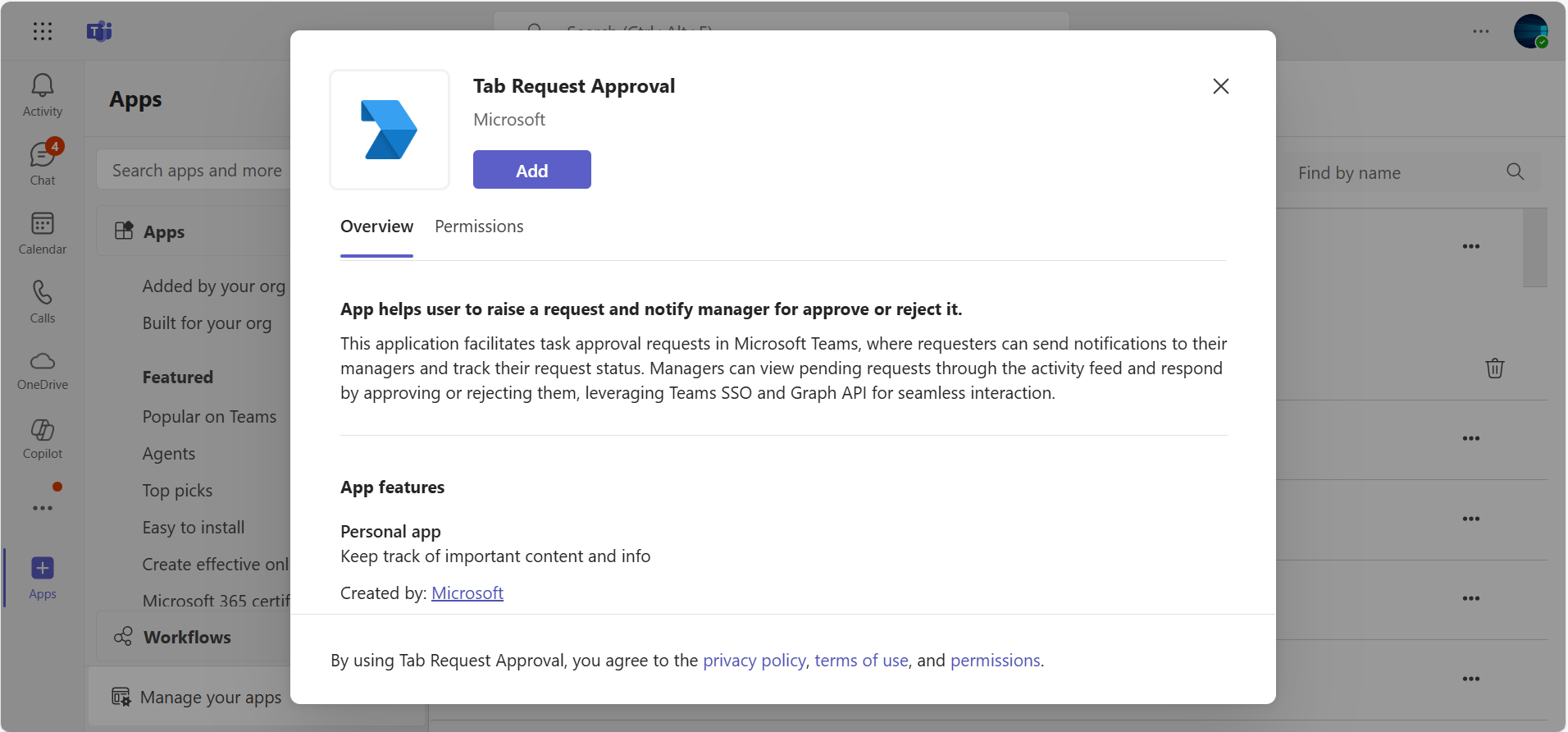 Send task approval request using activity feed notification (Graph APIs ...