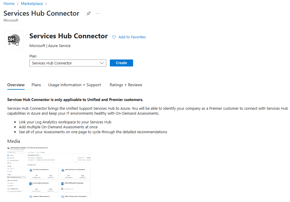 Create A Services Hub Connector Services Hub Vnext Preview Microsoft Learn