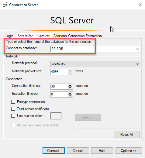 Connect to the SSIS Catalog (SSISDB) in Azure - SQL Server Integration ... Connect to the SSIS Catalog (SSISDB) in Azure - SQL Server Integration ...