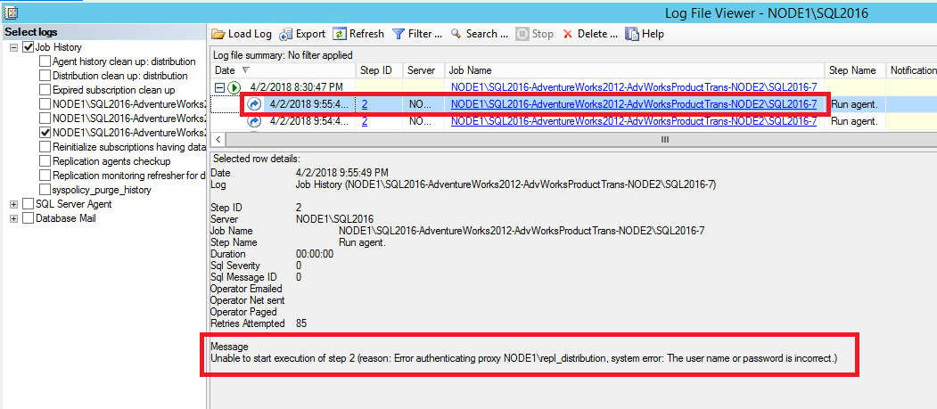Find Errors With Transactional Replication Sql Server Microsoft Learn