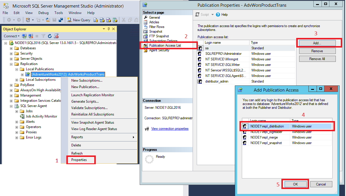 Tutorial Configure Transactional Replication Sql Server Microsoft Learn