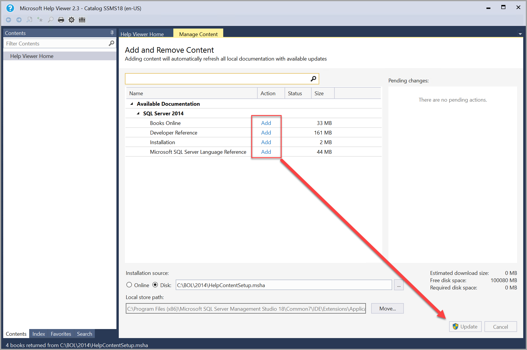 Install Sql Server Documentation To View Offline Sql Server Microsoft Learn
