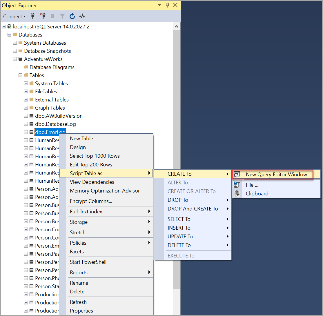 Generate Scripts - SQL Server Management Studio (SSMS) | Microsoft Learn Generate Scripts - SQL Server Management Studio (SSMS) | Microsoft Learn