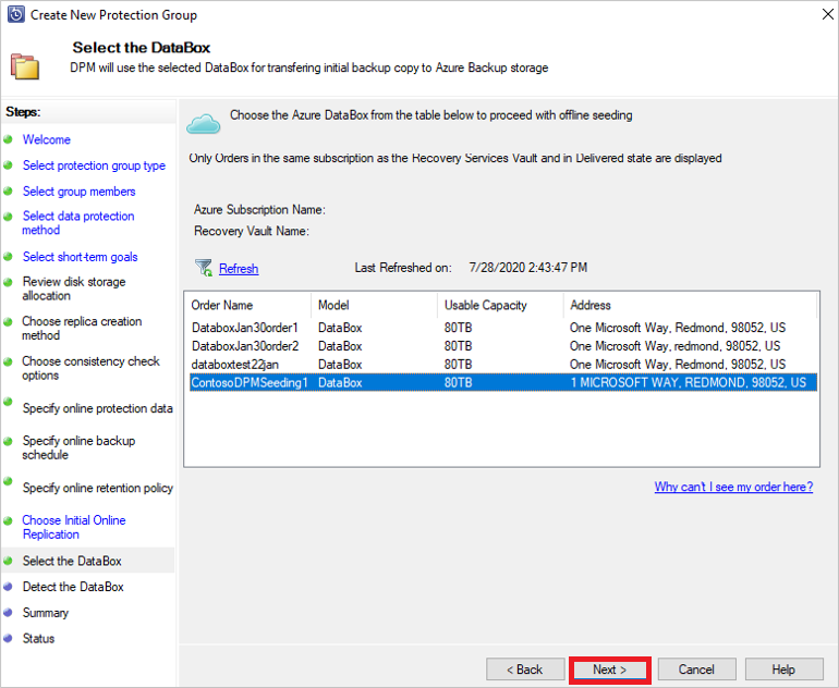 Offline Seeding using Azure Data box | Microsoft Learn Offline Seeding using Azure Data box | Microsoft Learn