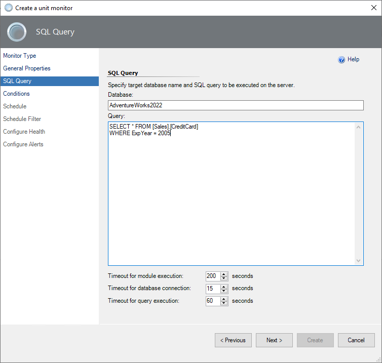 Examples Of Custom Query Based Monitors In The System Center Management Pack For Sql Server