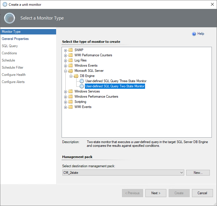 Examples Of Custom Query Based Monitors In The System Center Management Pack For Sql Server