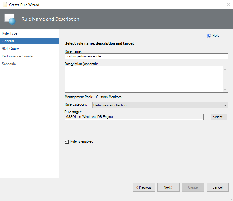 Custom Query Based Performance Rule In Management Pack For Sql Server Microsoft Learn