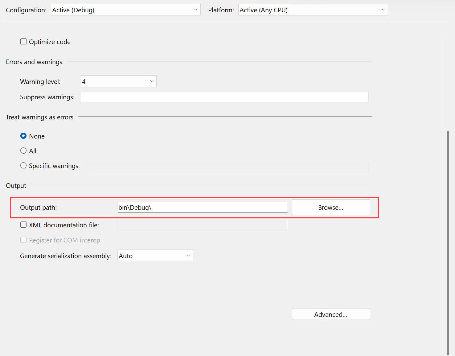 Change the build output directory - Visual Studio (Windows) | Microsoft ...