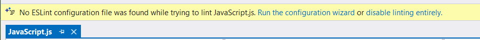 Linting JavaScript in Visual Studio - Visual Studio (Windows ... Linting JavaScript in Visual Studio - Visual Studio (Windows ...