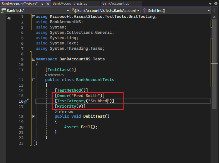 Create unit test method stubs - Visual Studio (Windows) | Microsoft Learn Create unit test method stubs - Visual Studio (Windows) | Microsoft Learn